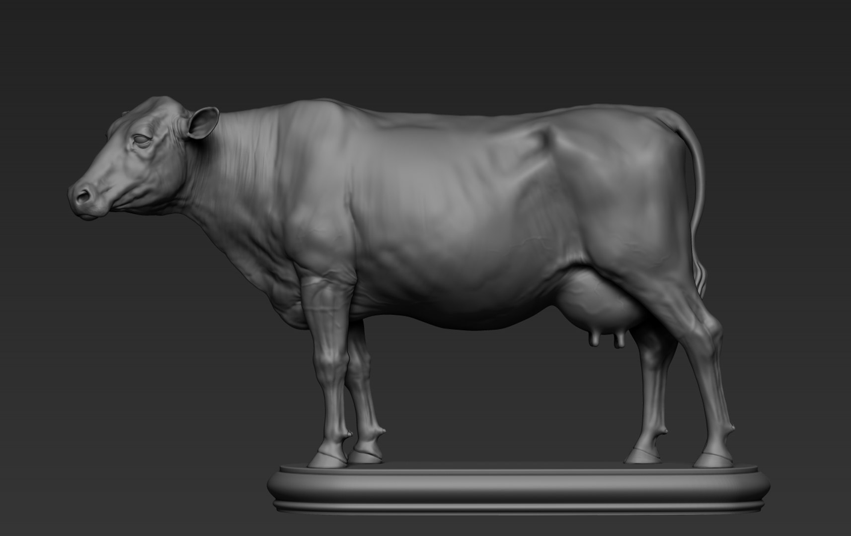 3D Cow - TurboSquid 2234279
