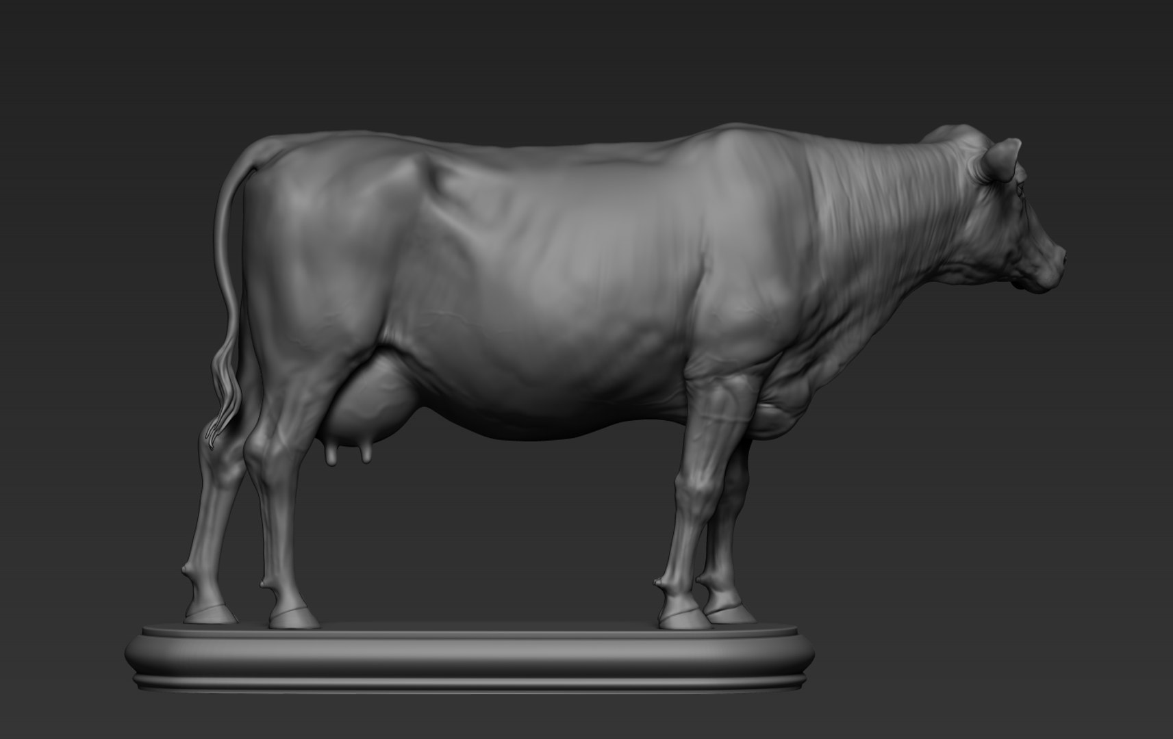 3D Cow - TurboSquid 2234279