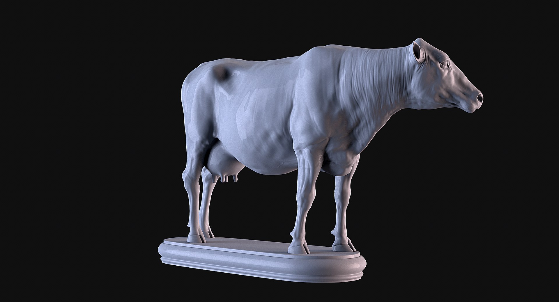 3D Cow - TurboSquid 2234279