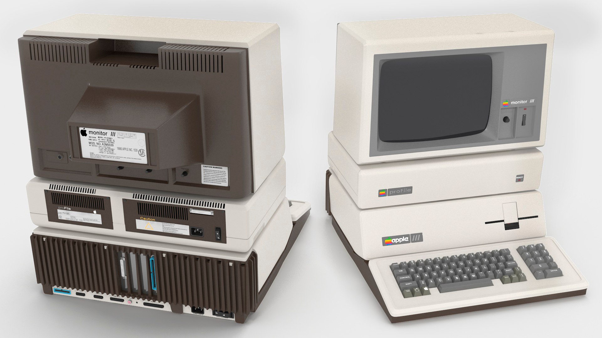 Vintage Apple III Computer 3D Model - TurboSquid 2209132