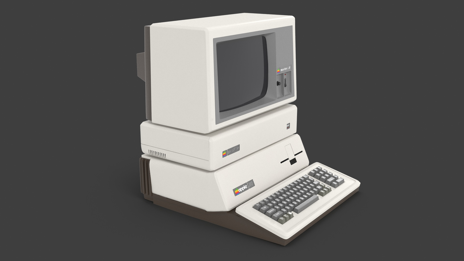 Vintage Apple III Computer 3D Model - TurboSquid 2209132
