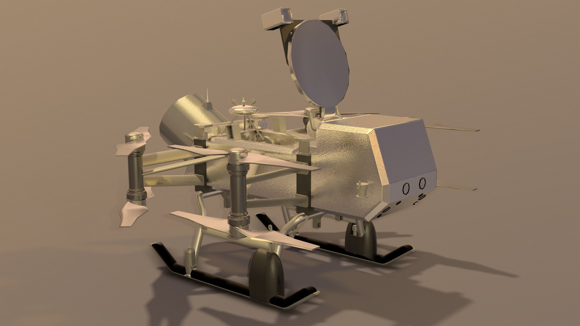 3D Dragonfly Lander Nasa Spacecraft Model - TurboSquid 1469573