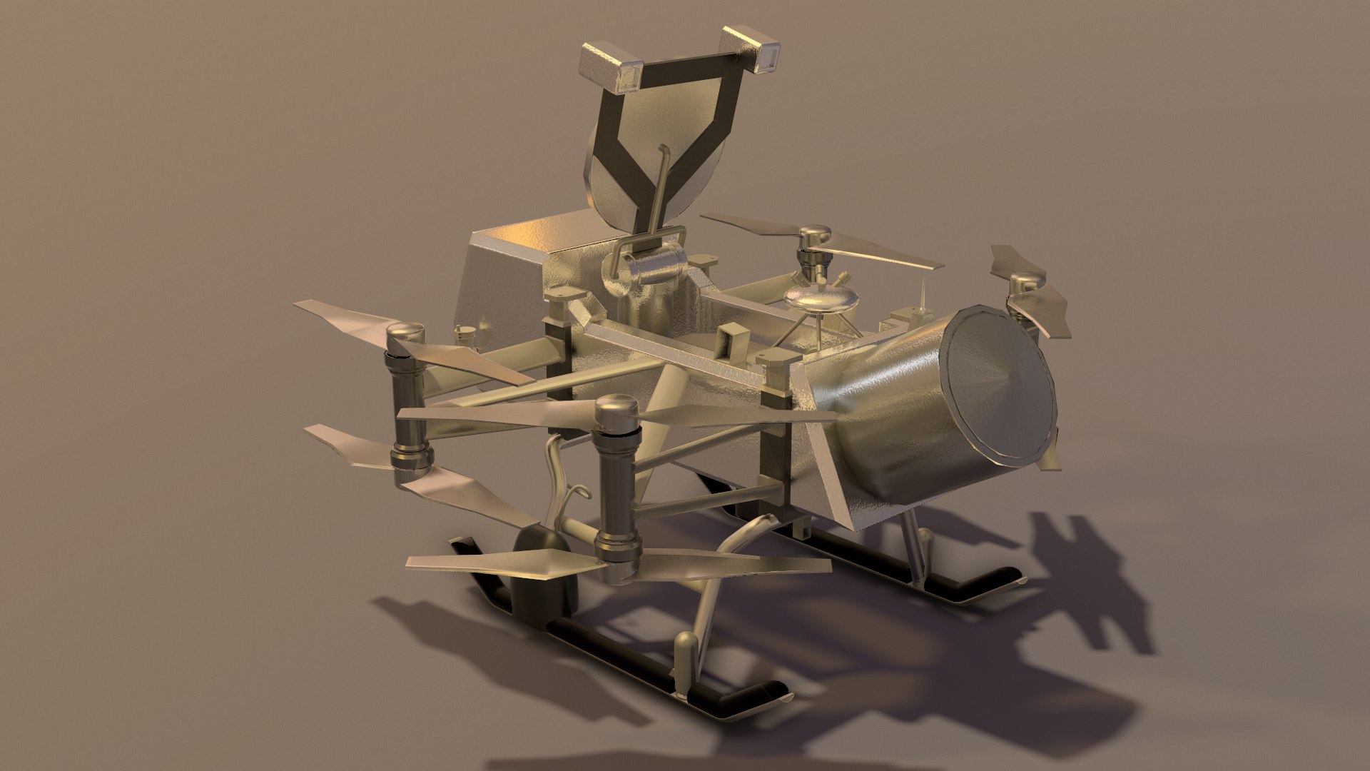 3D Dragonfly Lander Nasa Spacecraft Model - TurboSquid 1469573