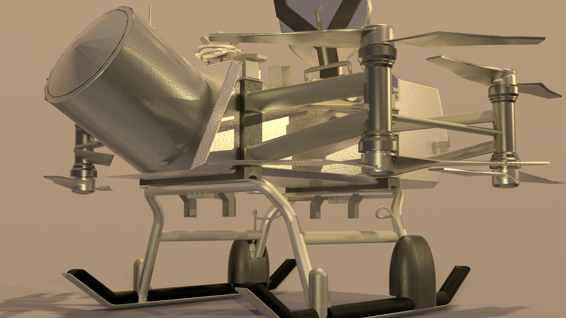 3D Dragonfly Lander Nasa Spacecraft Model - TurboSquid 1469573