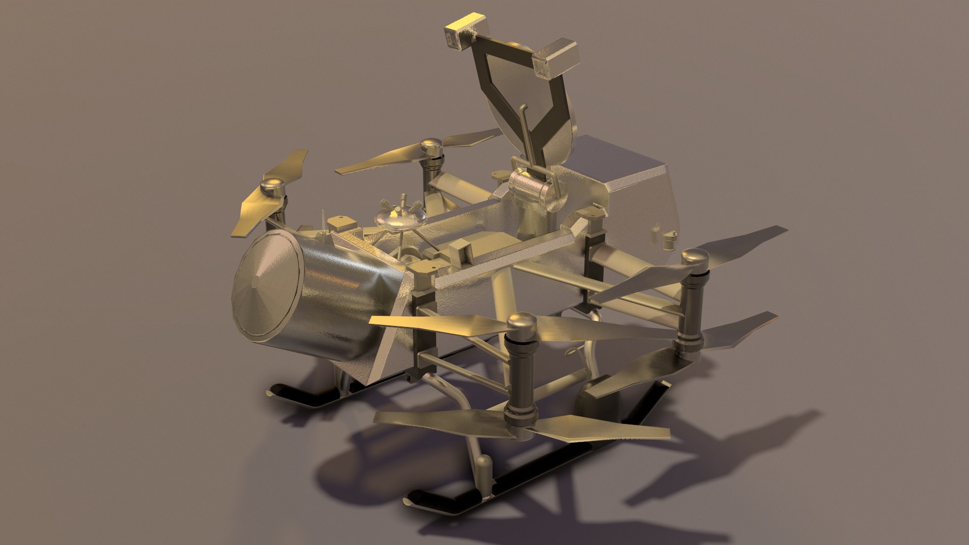 3D Dragonfly Lander Nasa Spacecraft Model - TurboSquid 1469573
