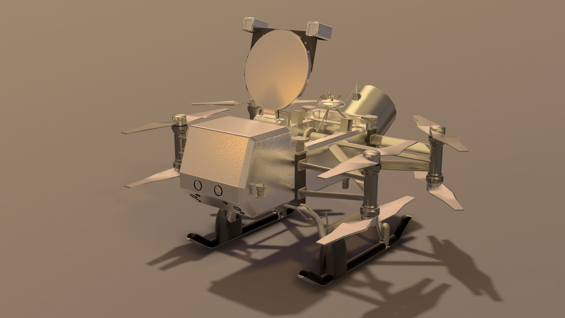 3D Dragonfly Lander Nasa Spacecraft Model - TurboSquid 1469573