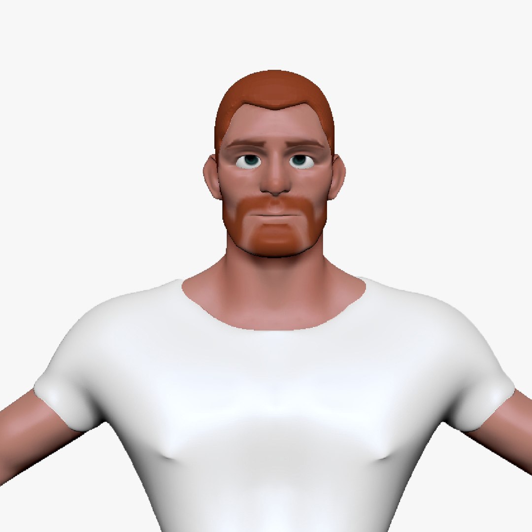 Man Cartoon 3D Model - TurboSquid 2016076