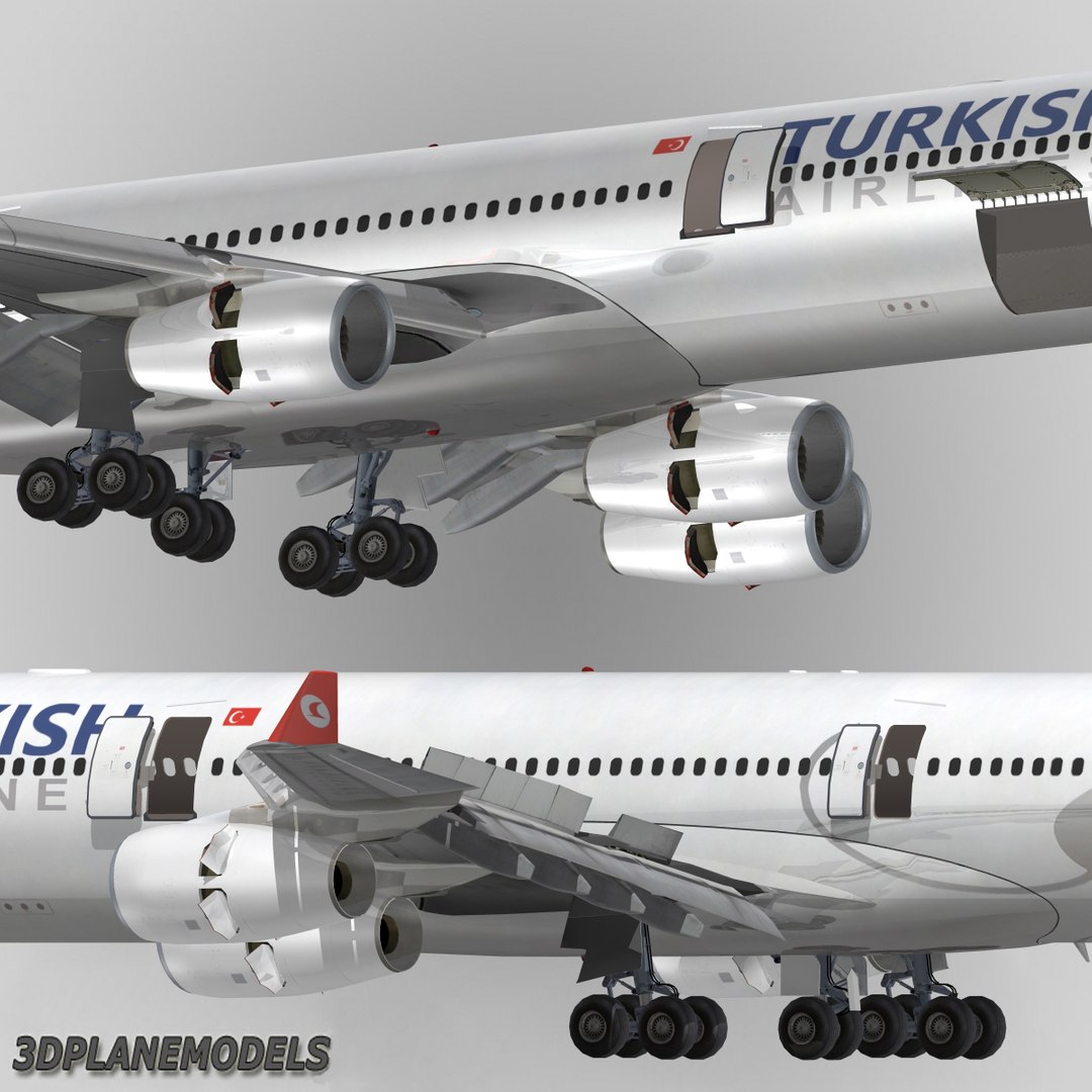 airbus a340-300 dxf
