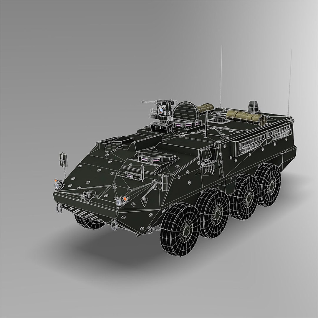 M1126 Infantry Carrier 3d Model