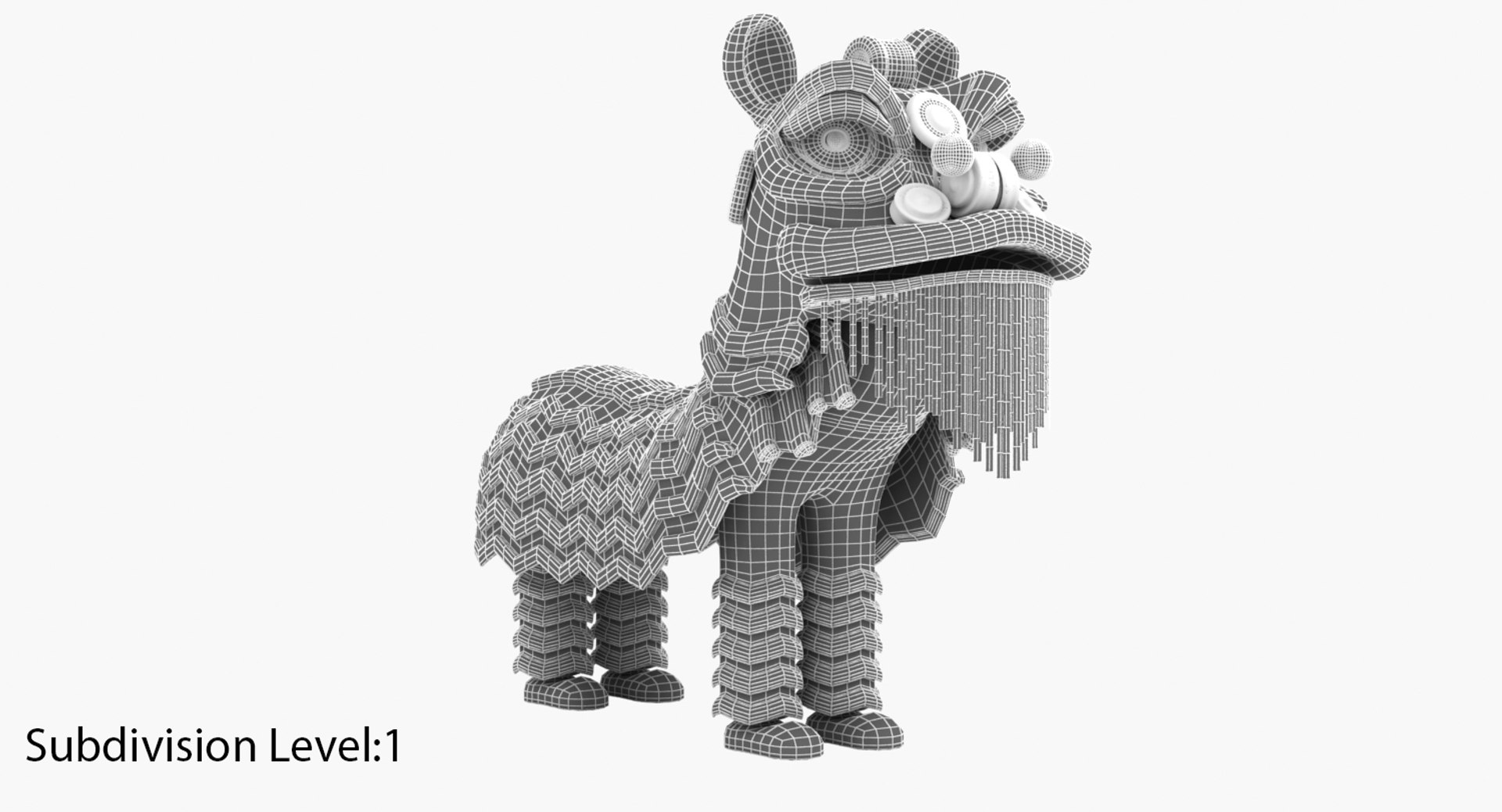 3d chinese lion model