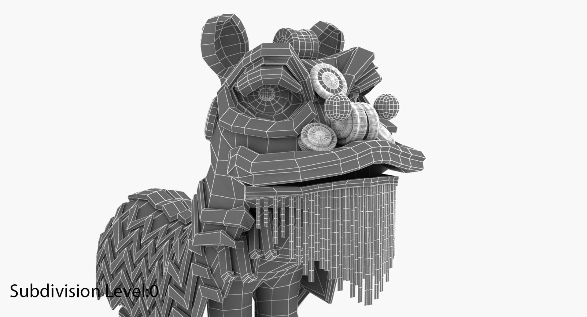 3d chinese lion model