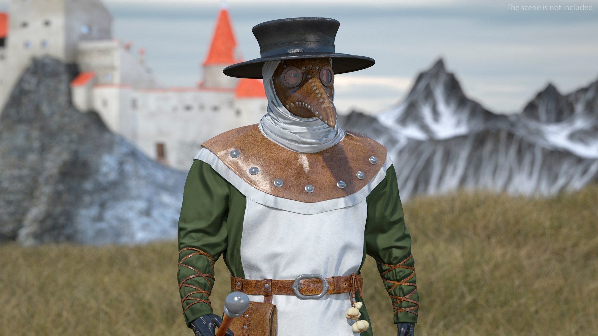 3D Plague Doctor Walking Model - TurboSquid 2395880