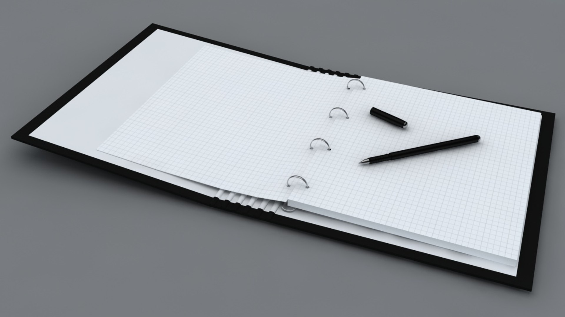 3d Book Notebook Model