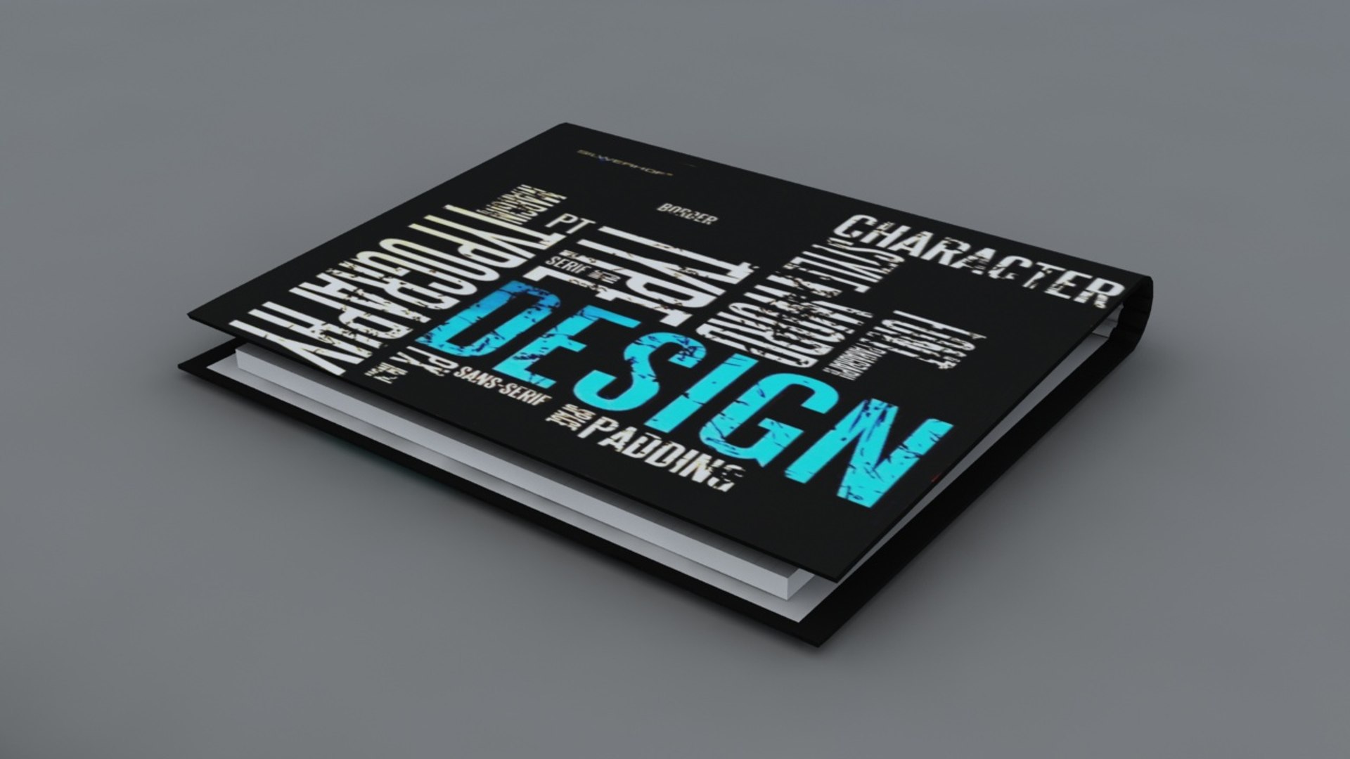 3d Book Notebook Model