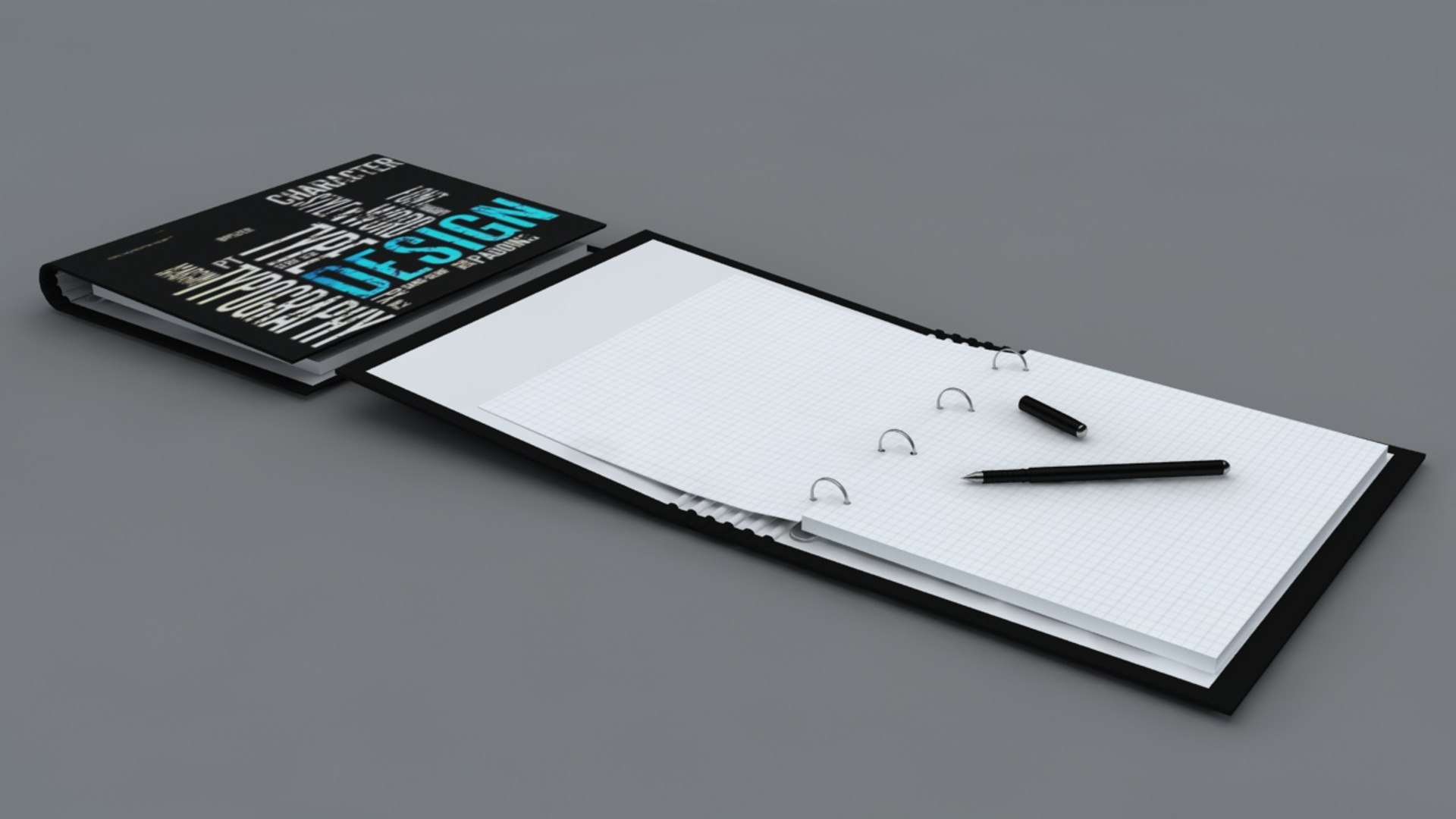 3d Book Notebook Model