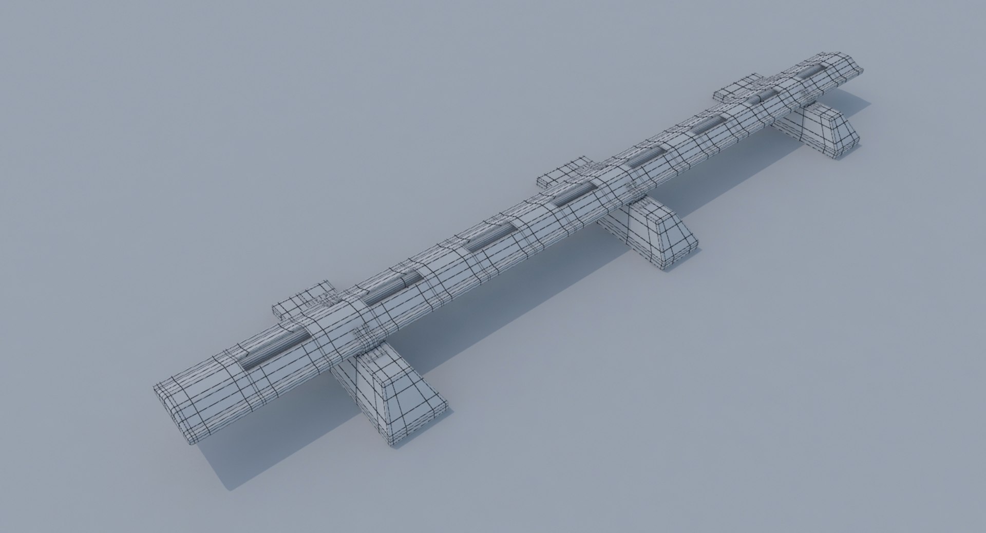 Sci-fi Hover Train 3d Model