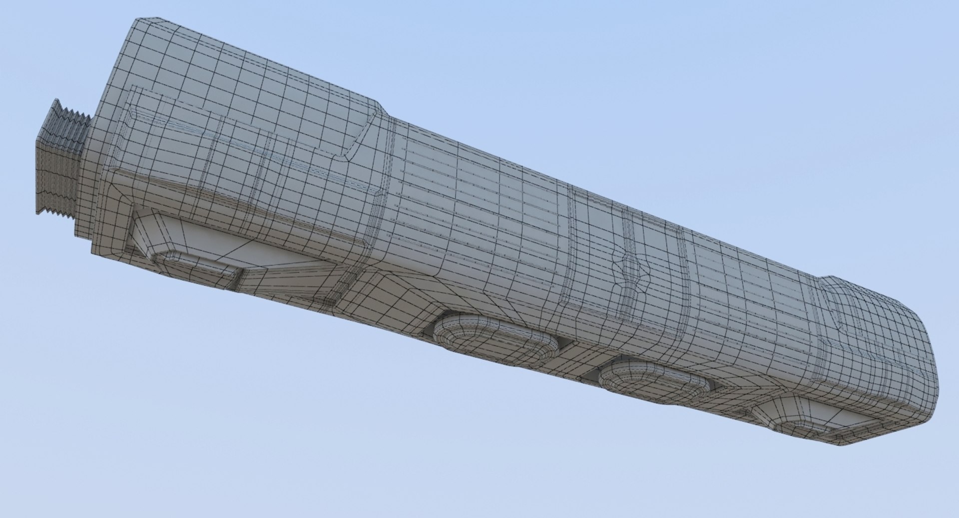 Sci-fi Hover Train 3d Model