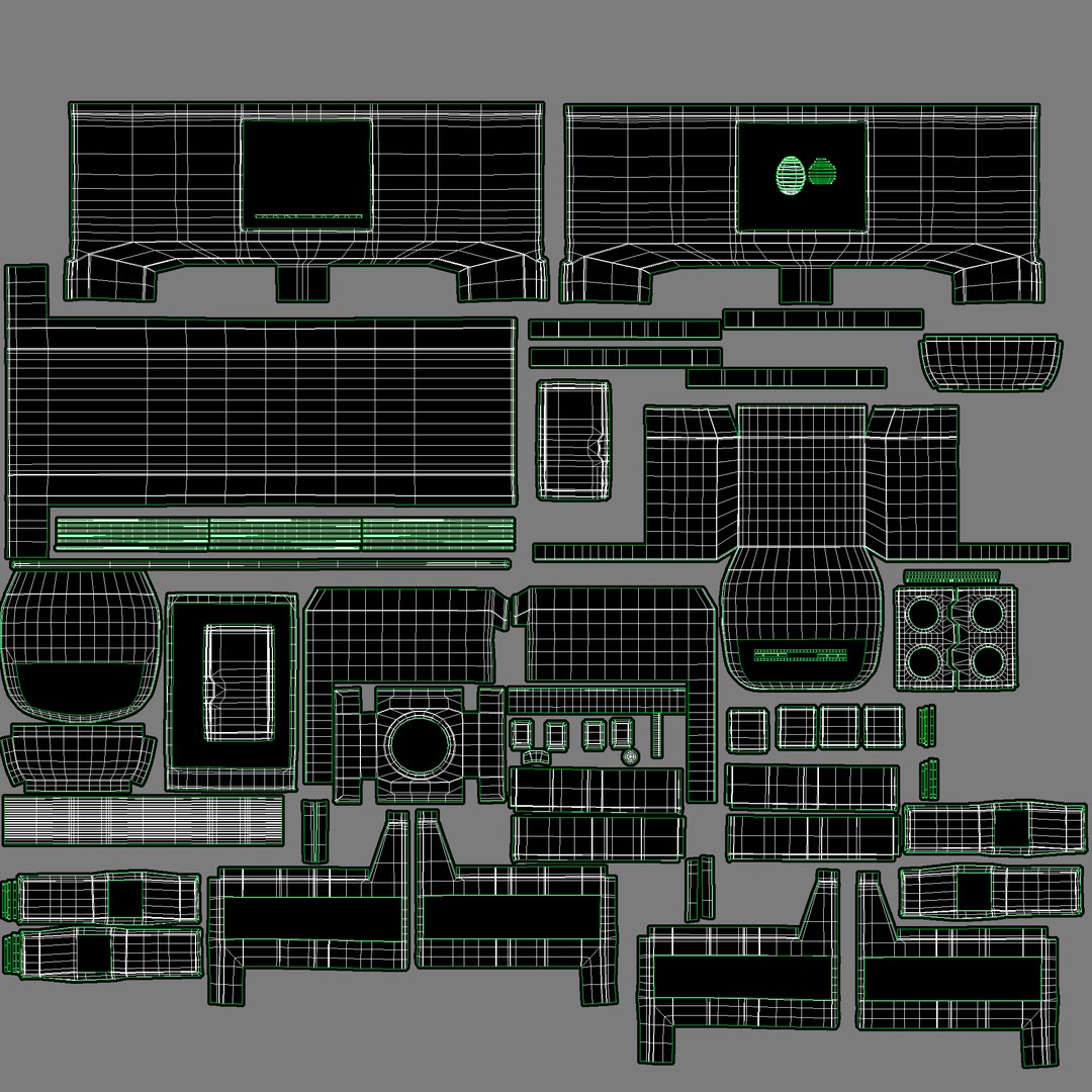 Sci-fi Hover Train 3d Model