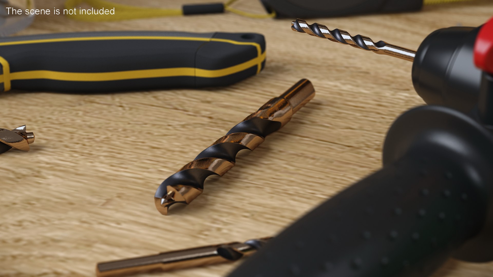 Gold Ferrous Pilot Point Drill Bit 3D Model - TurboSquid 2081332