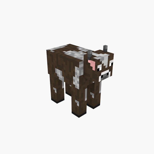 modelo 3d Minecraft Cow - TurboSquid 2020348