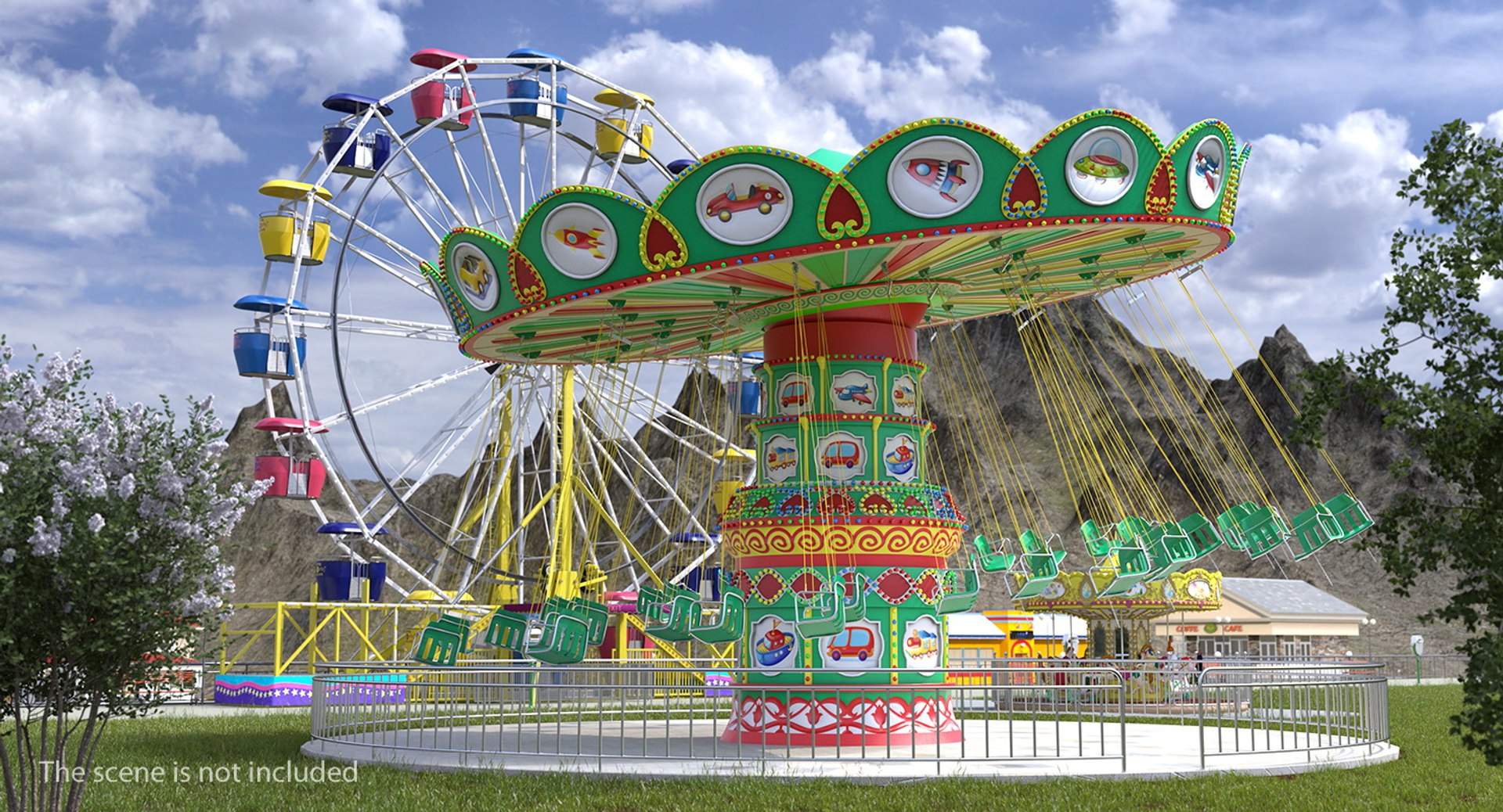 Carnival Swing Ride 3D Model - TurboSquid 1434274