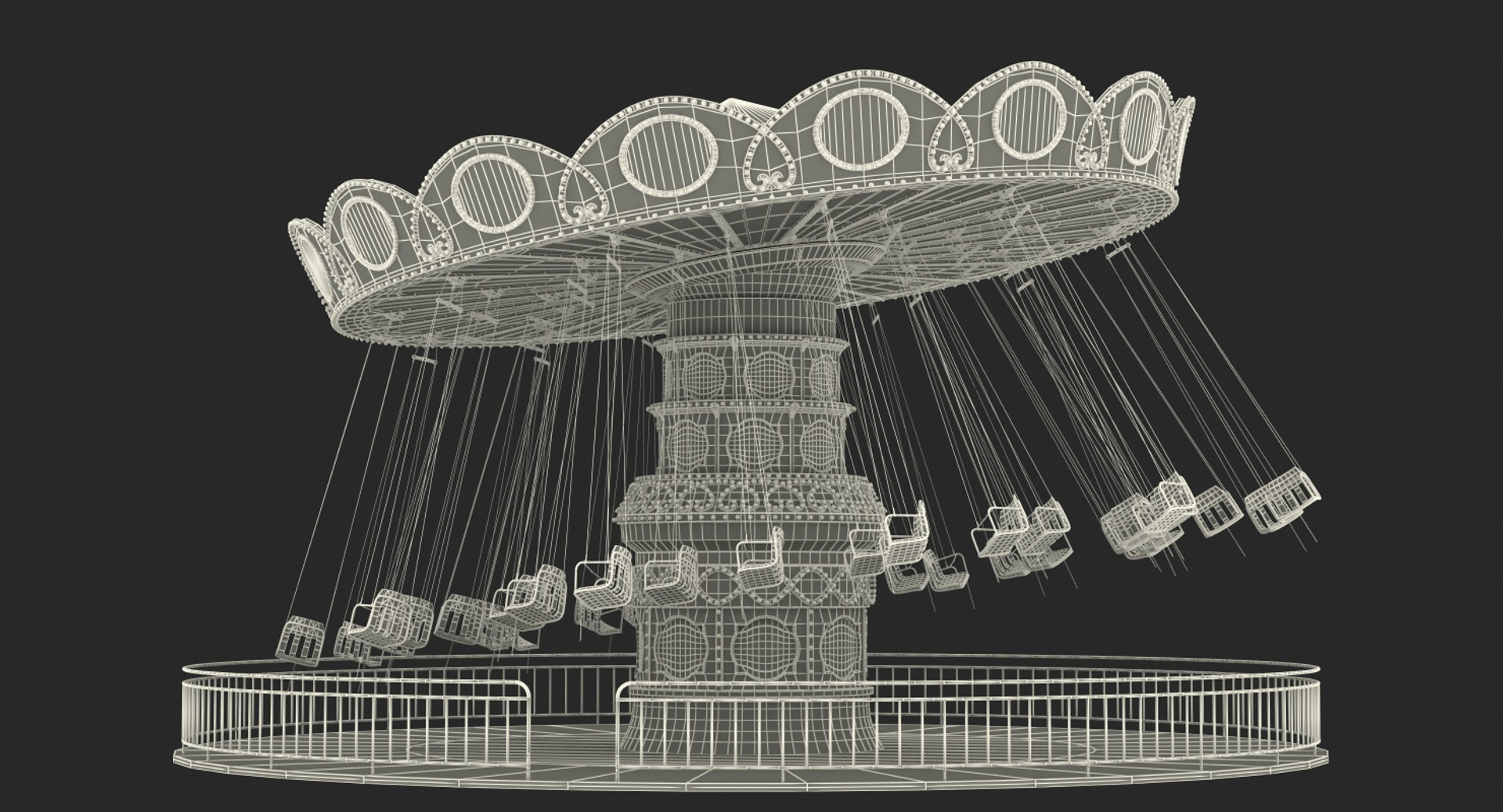 Carnival Swing Ride 3D Model - TurboSquid 1434274