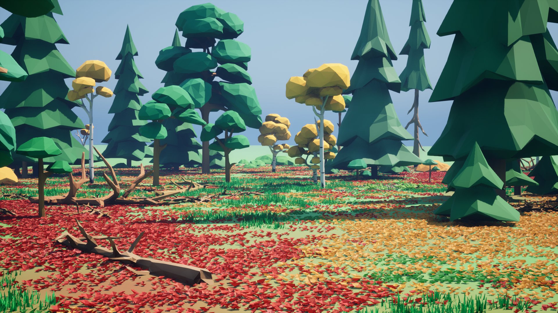 3D Lowpoly Foliage Pack - Needleleaf Forest model - TurboSquid 2165548