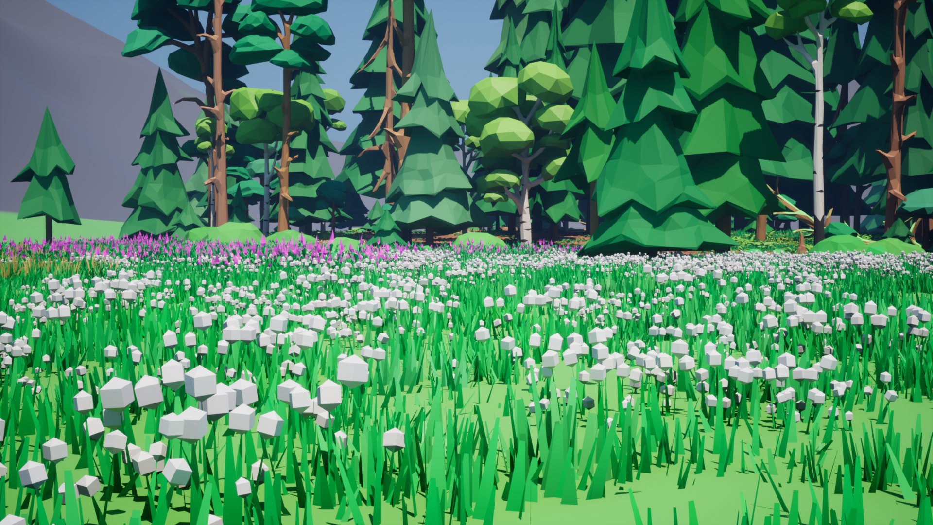 3D Lowpoly Foliage Pack - Needleleaf Forest model - TurboSquid 2165548
