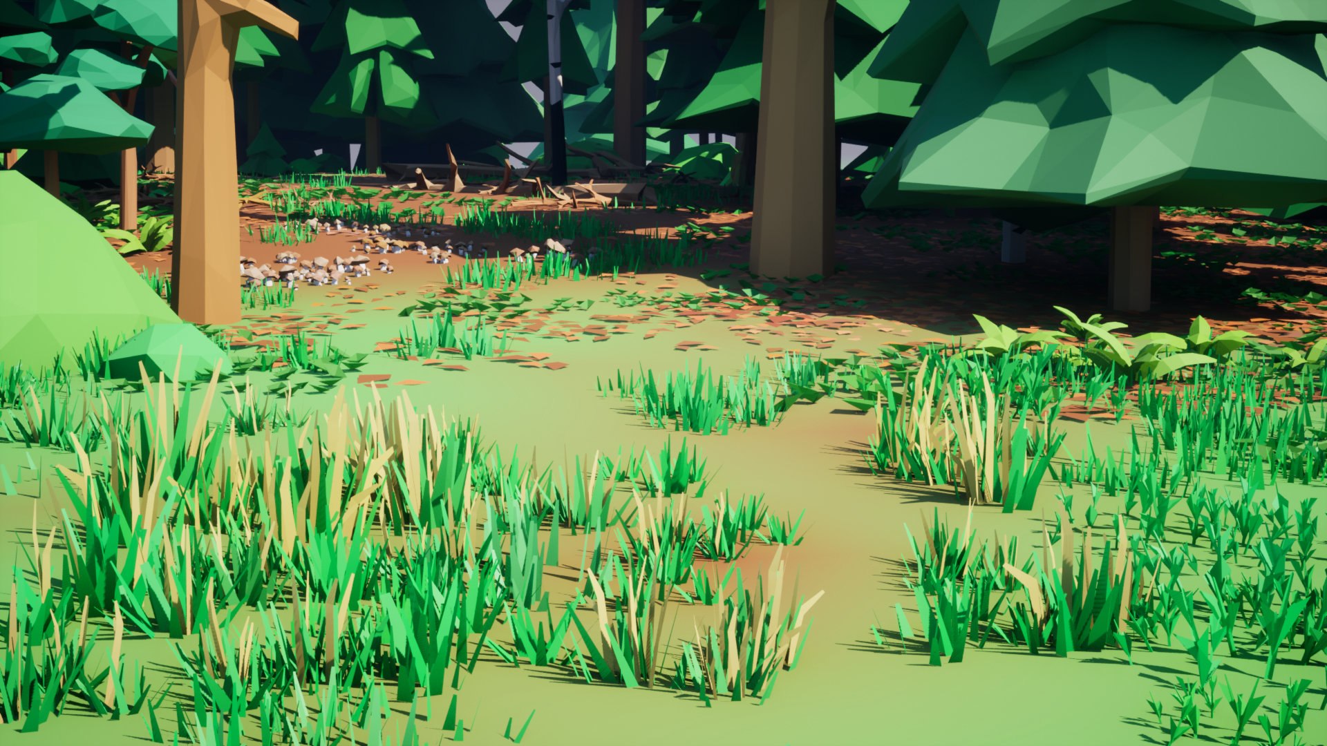 3D Lowpoly Foliage Pack - Needleleaf Forest model - TurboSquid 2165548