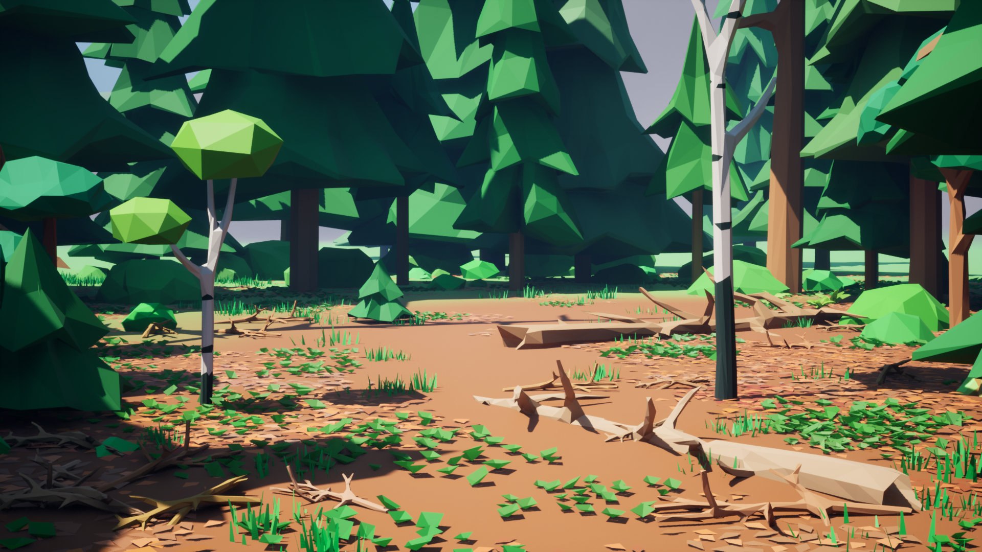 3D Lowpoly Foliage Pack - Needleleaf Forest model - TurboSquid 2165548
