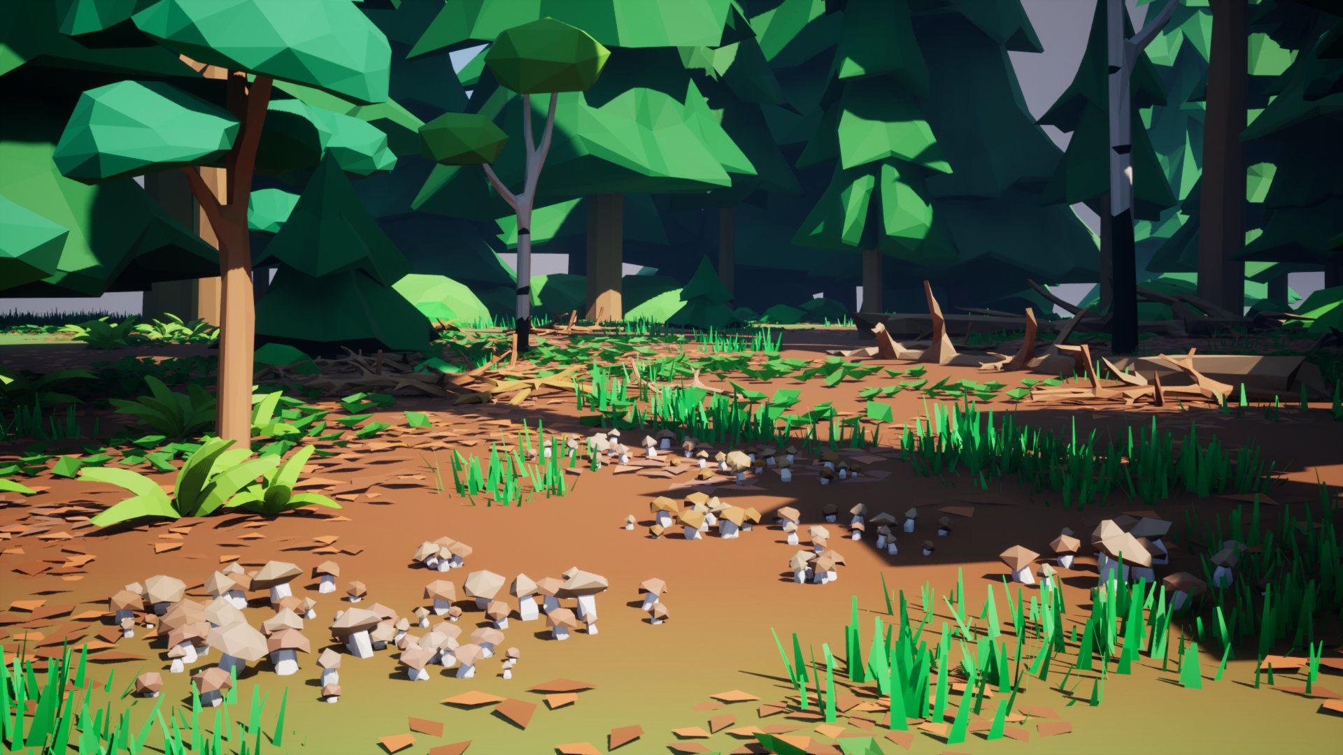 3D Lowpoly Foliage Pack - Needleleaf Forest model - TurboSquid 2165548
