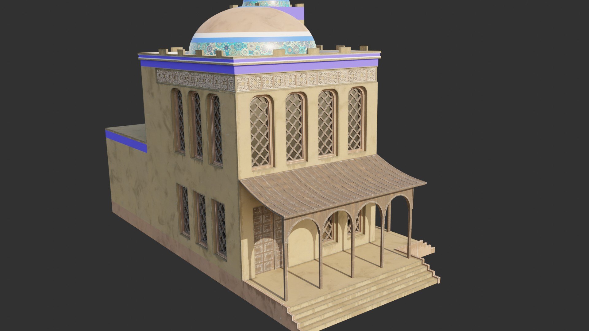 Ancient Arabic House 09 Model - TurboSquid 2251603