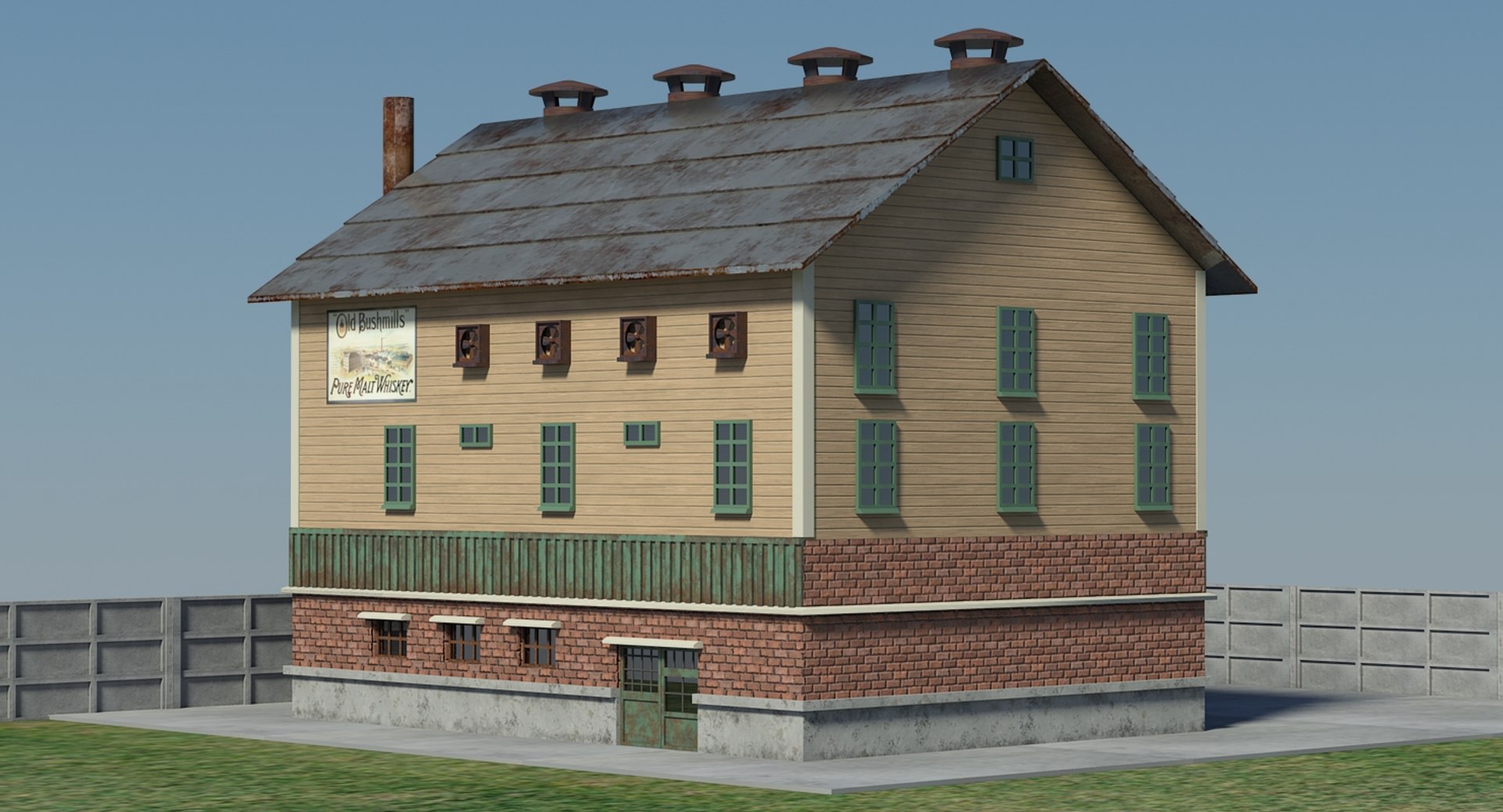 3D Victorian Industrial Building - TurboSquid 1412381