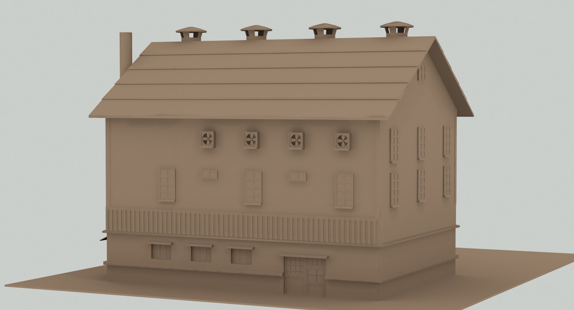 3D Victorian Industrial Building - TurboSquid 1412381