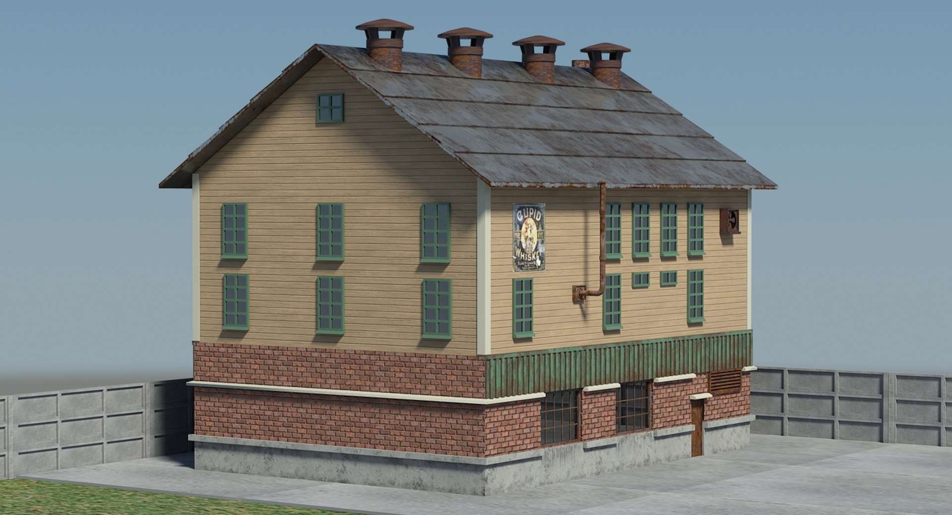 3D Victorian Industrial Building - TurboSquid 1412381