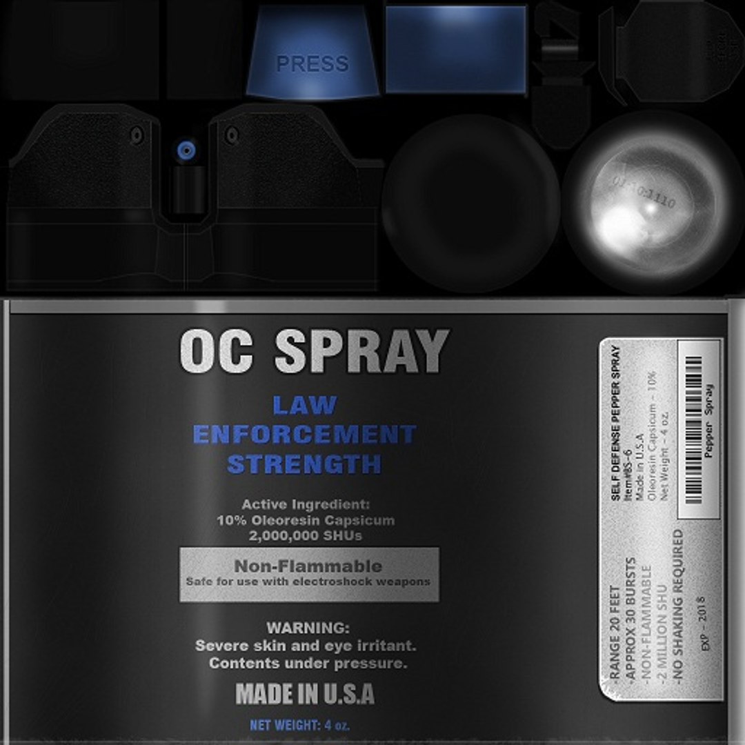 Pepper Spray 3d Obj