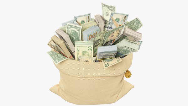 Money Bag and Coins Stacks Collection V2 3D model - TurboSquid 1955343