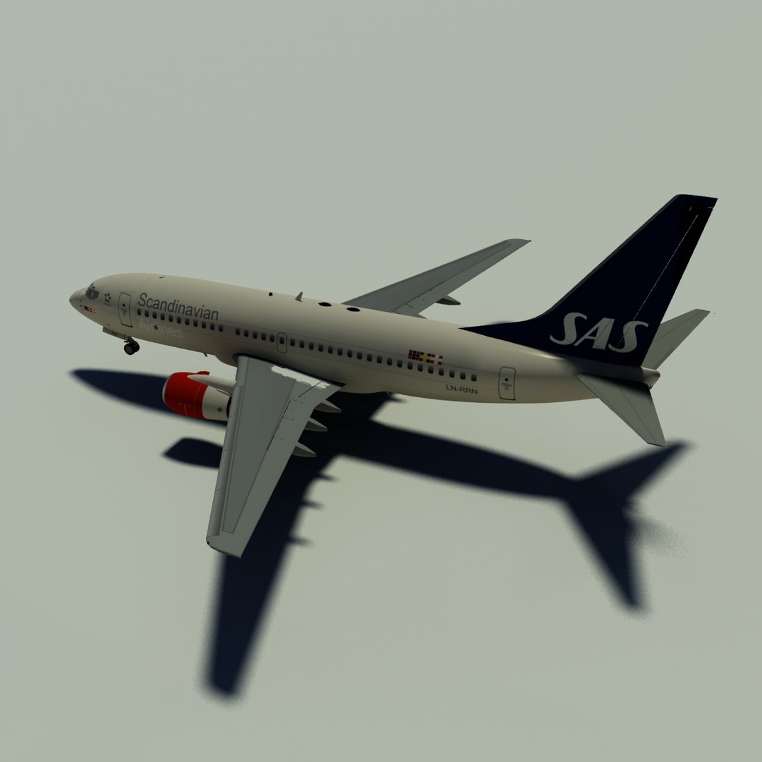 3d B 737-700 Sas Model