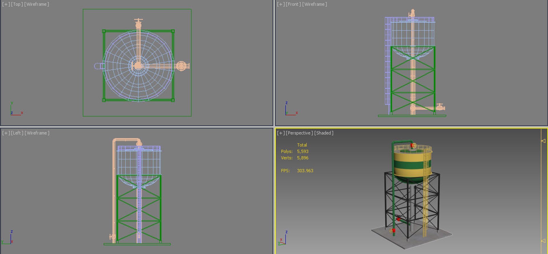Water Tank 1 Model - TurboSquid 1529981