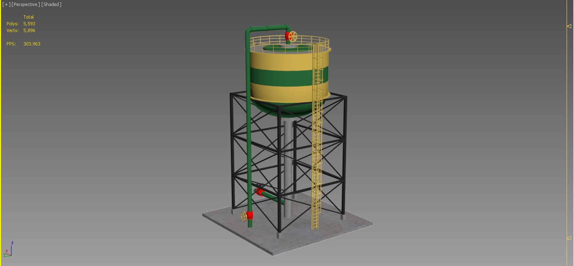 Water Tank 1 Model - TurboSquid 1529981