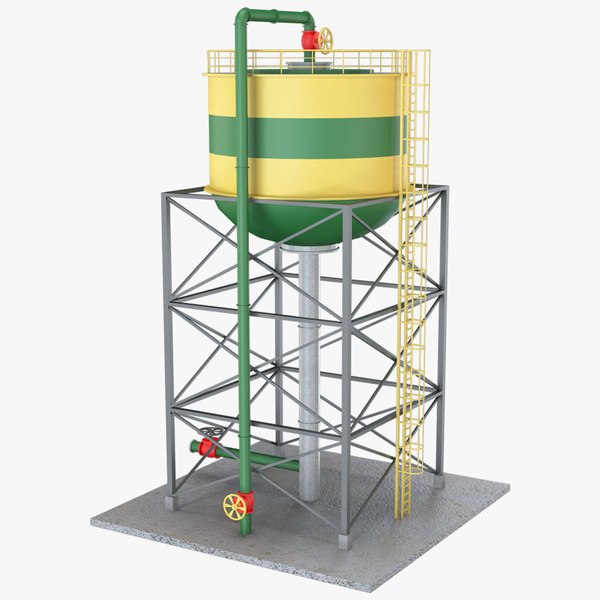 Water tank 1 model - TurboSquid 1529981