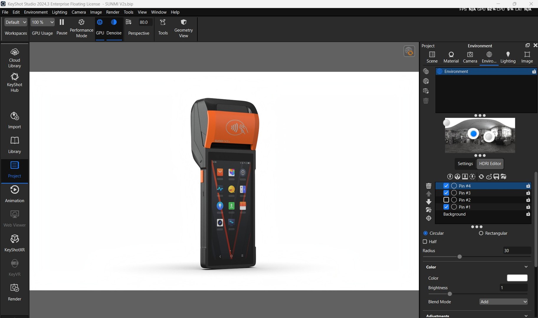 3D SUNMI V2s Smart Mobile POS Terminal - TurboSquid 2345146
