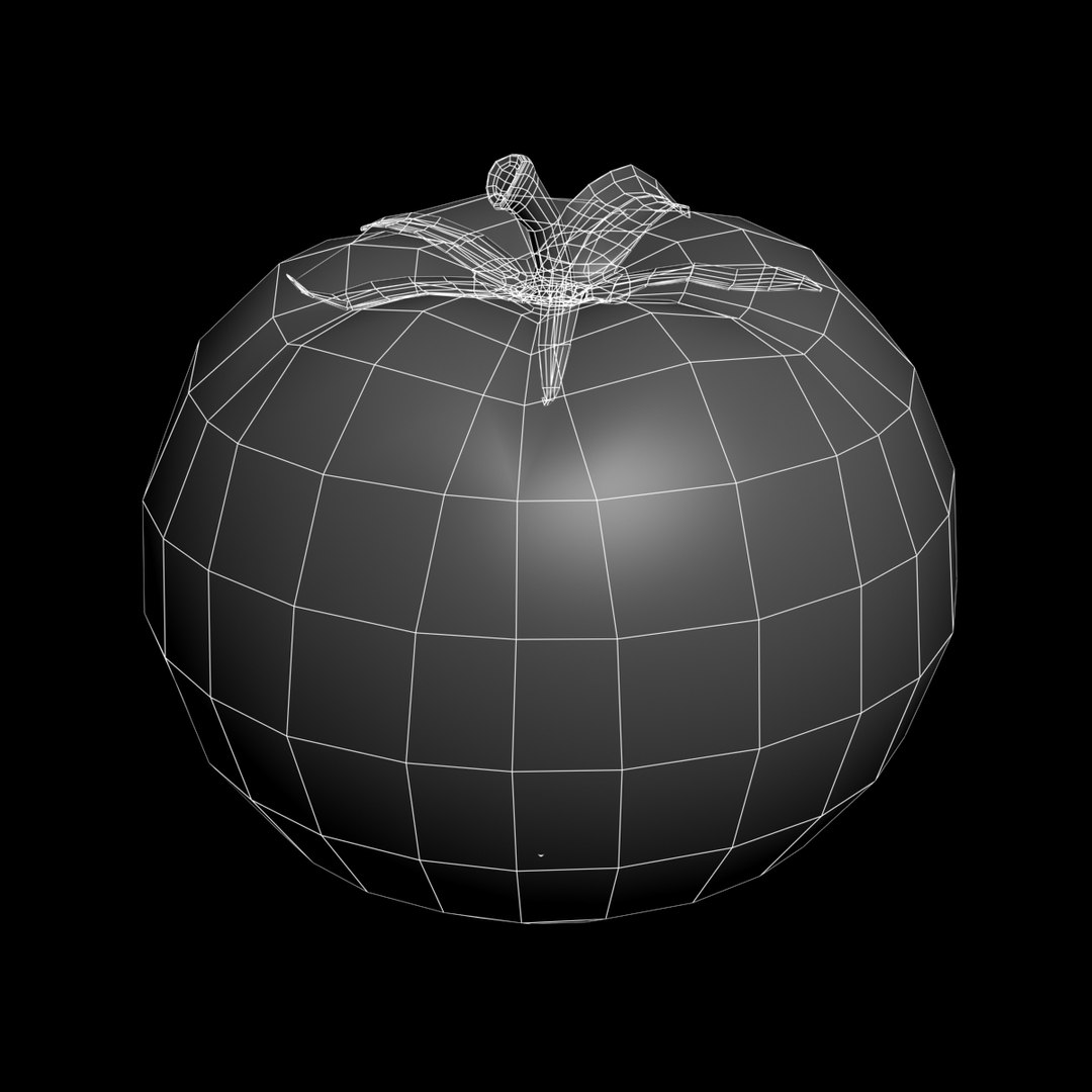 Realistic Tomato Modeled 3d Model