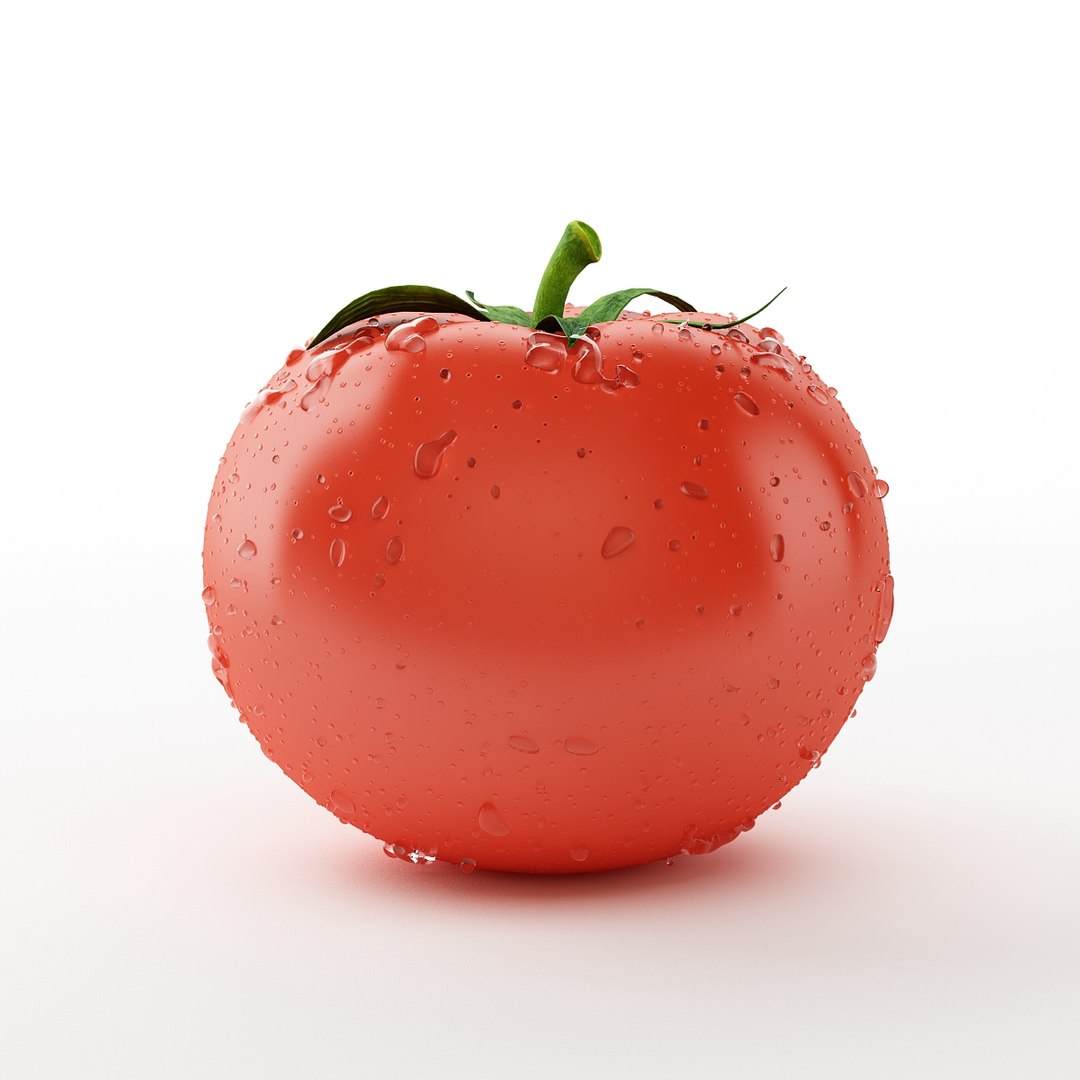 Realistic Tomato Modeled 3d Model