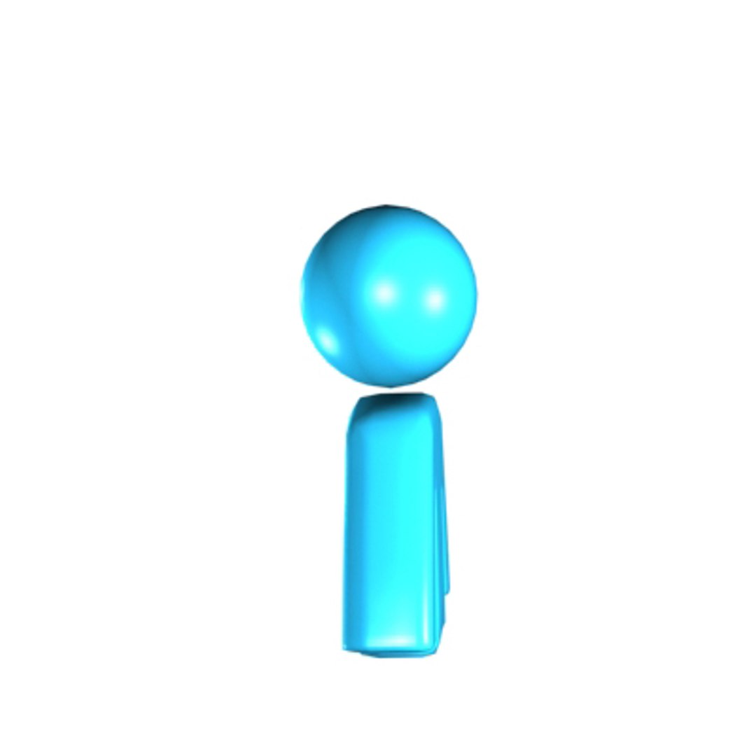 Simple Man Icon 3d Max