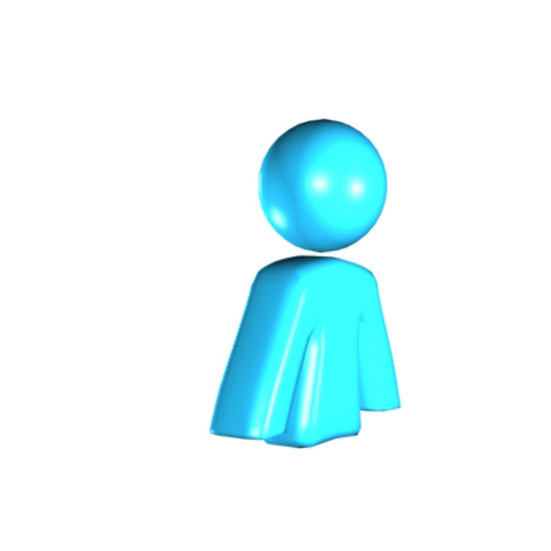 Simple Man Icon 3d Max