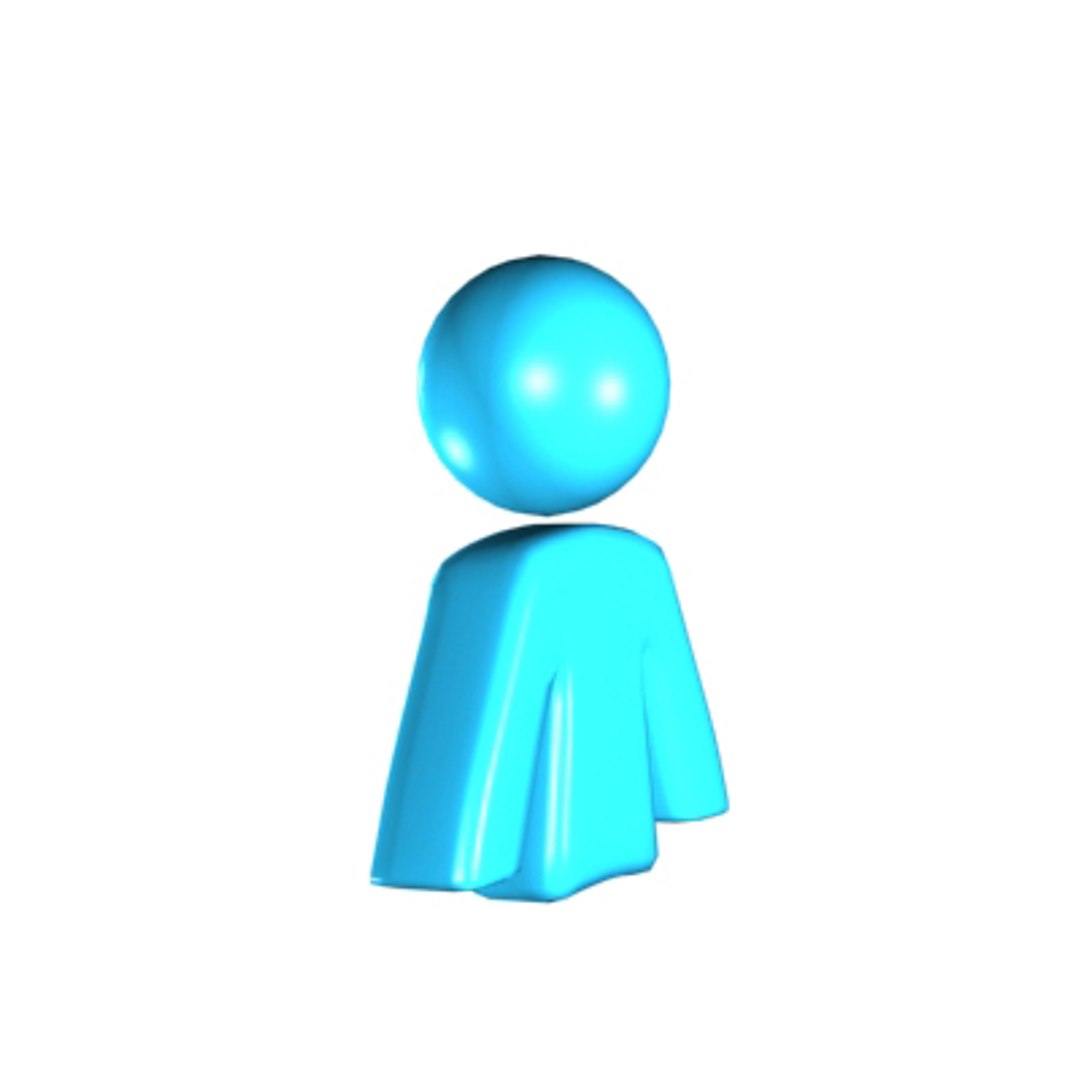 Simple Man Icon 3d Max