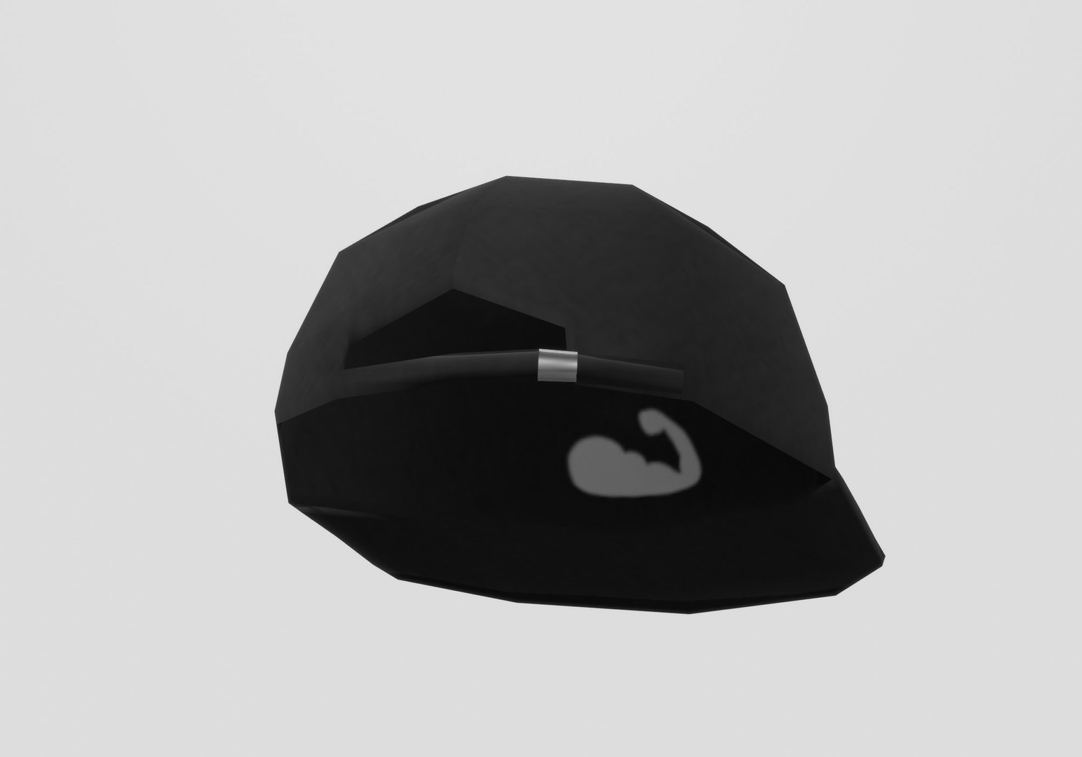 3D Black Stylistic Cap - TurboSquid 1893303