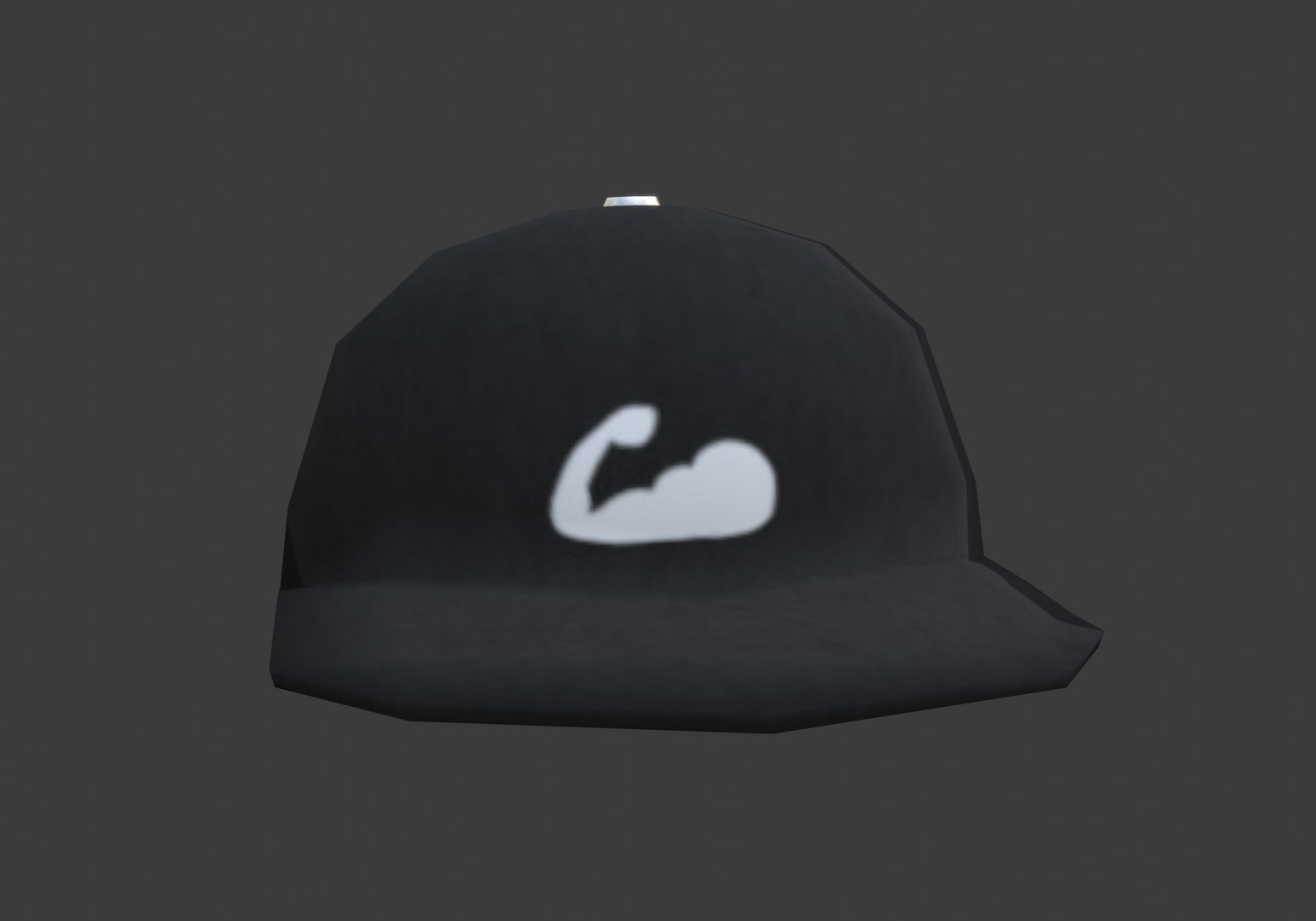 3D Black Stylistic Cap - TurboSquid 1893303