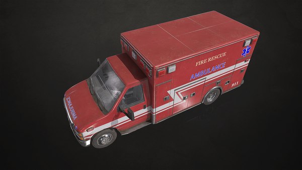 3D Ambulance Type 2 - Low Poly model - TurboSquid 1954868